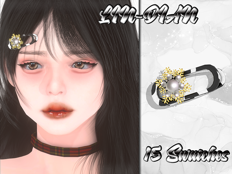 LIN-DIAN_Circular Hairpin And Snowflake - Gallery - The Sims 4 Create a ...