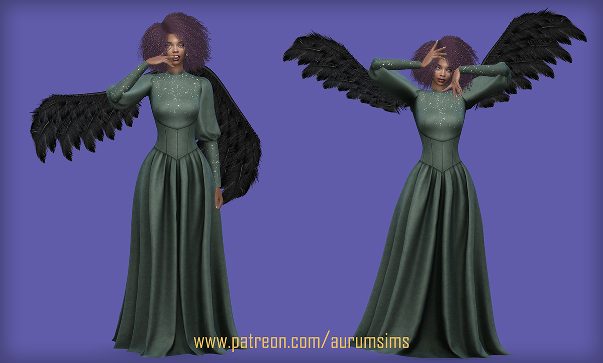 Install Aurum - Animated Wings Accessory - The Sims 4 Mods - CurseForge