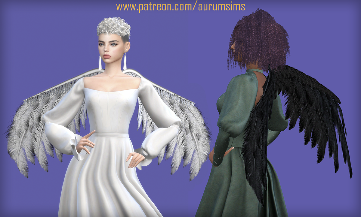 Wings Sims 4 EP17 Dress Wings The Sims 4 Create A Sim CurseForge