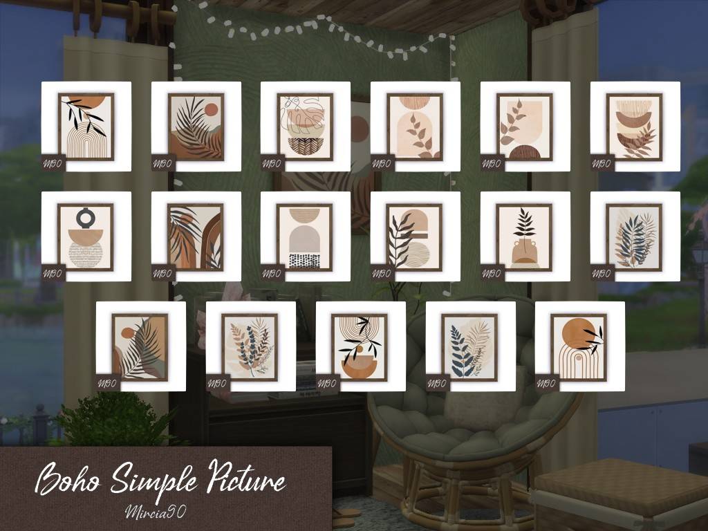 Boho Simple Picture - Gallery - The Sims 4 Build / Buy - CurseForge