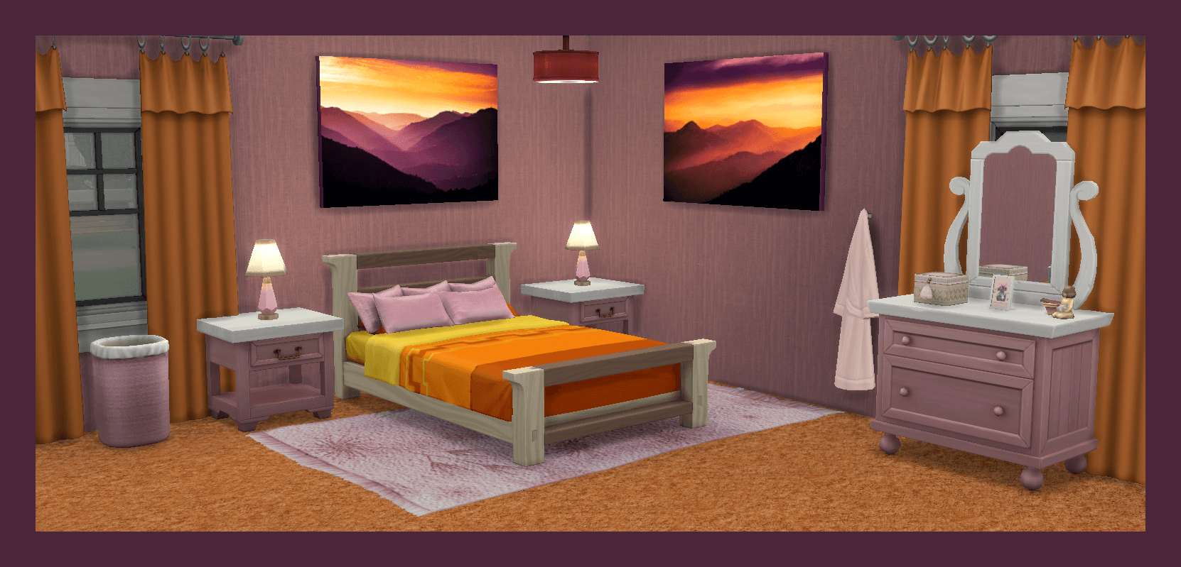 Sunset Depths - Paintings - Gallery - The Sims 4 Build / Buy - CurseForge