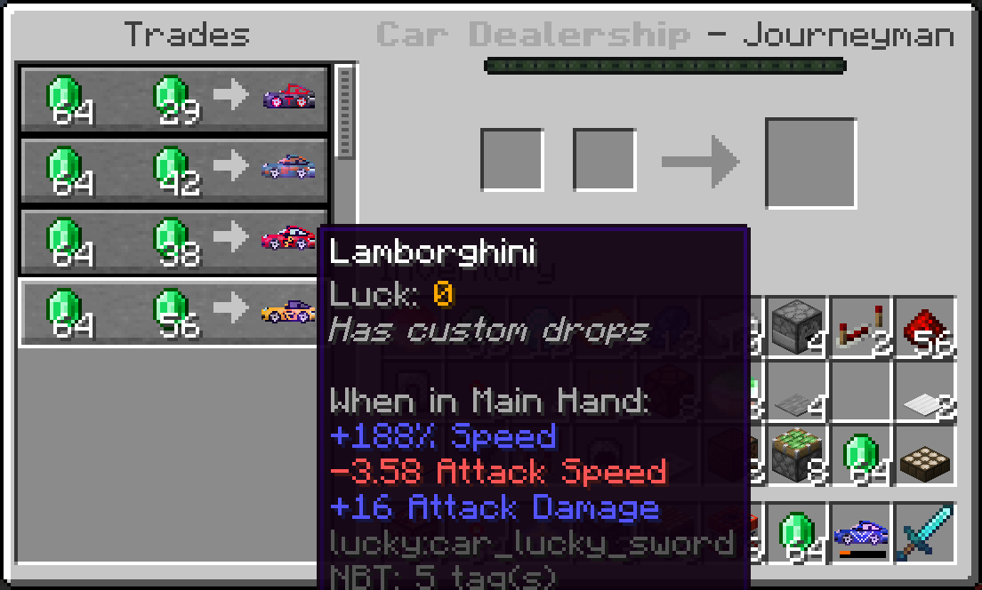 Car Lucky Block Gallery Minecraft Customization Curseforge