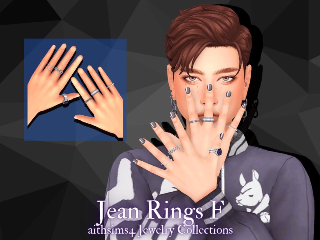 Jean Rings F - The Sims 4 Create a Sim - CurseForge