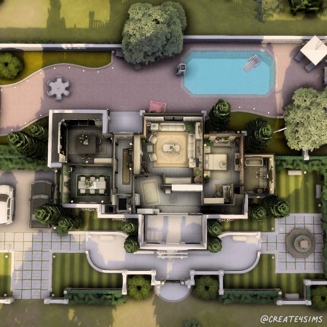 Colonial House - Gallery - The Sims 4 Rooms / Lots - CurseForge