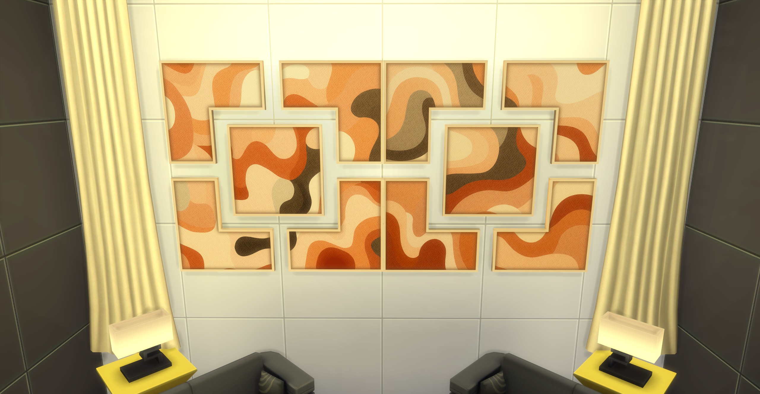 HQ Abstract Modern Painting 5 Piece Set #2 Sellable Samtuse963 - The Sims 4 Build / Buy - CurseForge