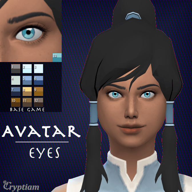 The Avatar Eyes Set - The Sims 4 Create a Sim - CurseForge