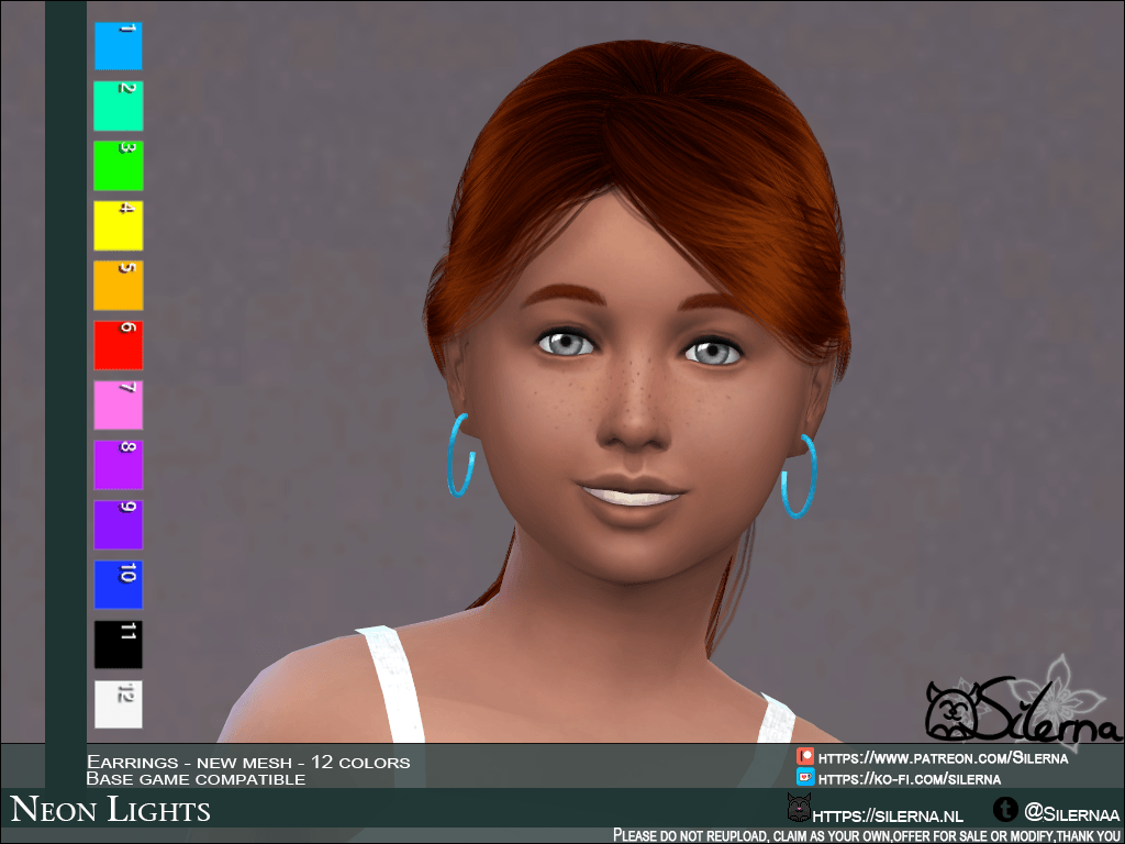 Neon Lights Hoops - Gallery - The Sims 4 Create a Sim - CurseForge