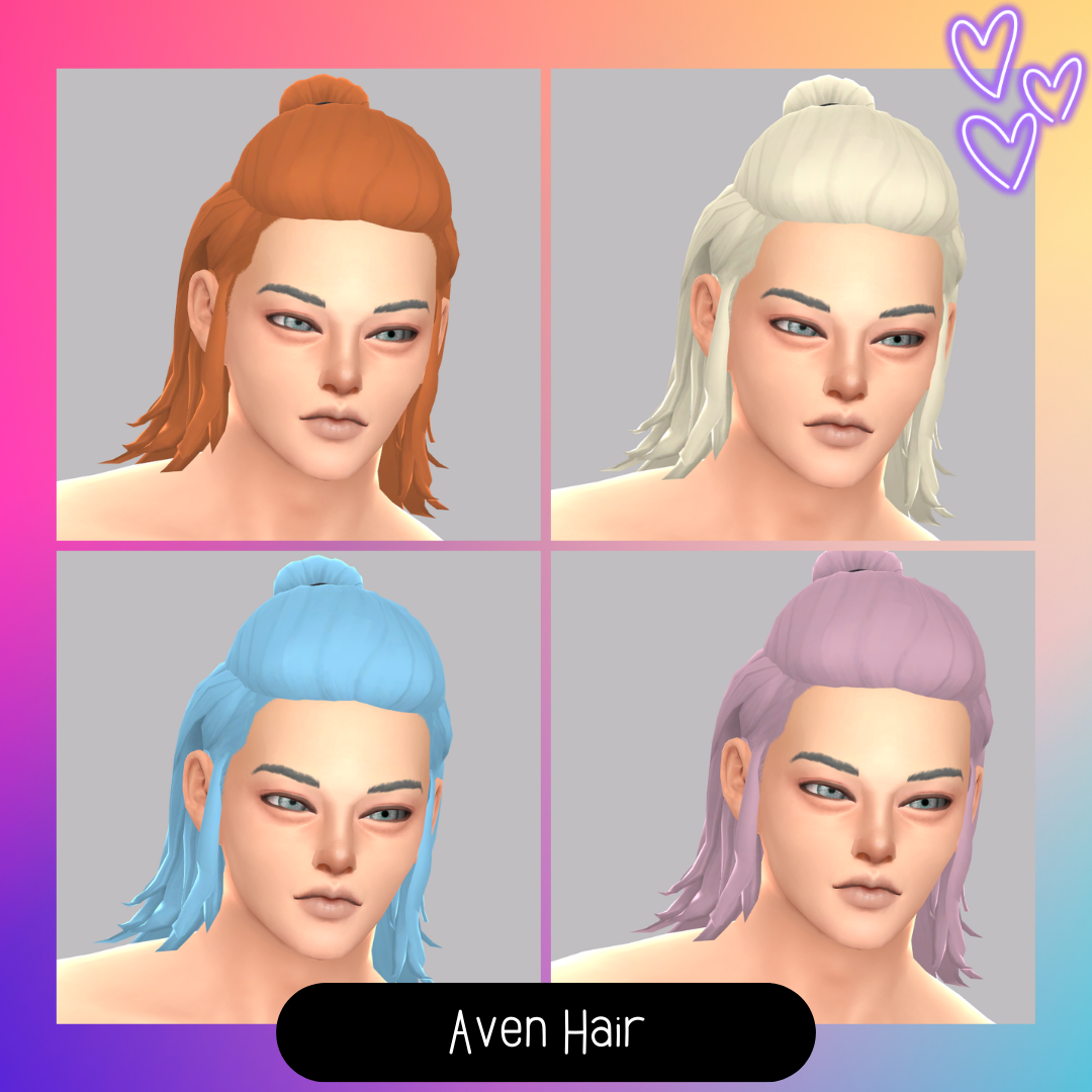 [JBTN] Aven Hair - Gallery - The Sims 4 Create a Sim - CurseForge