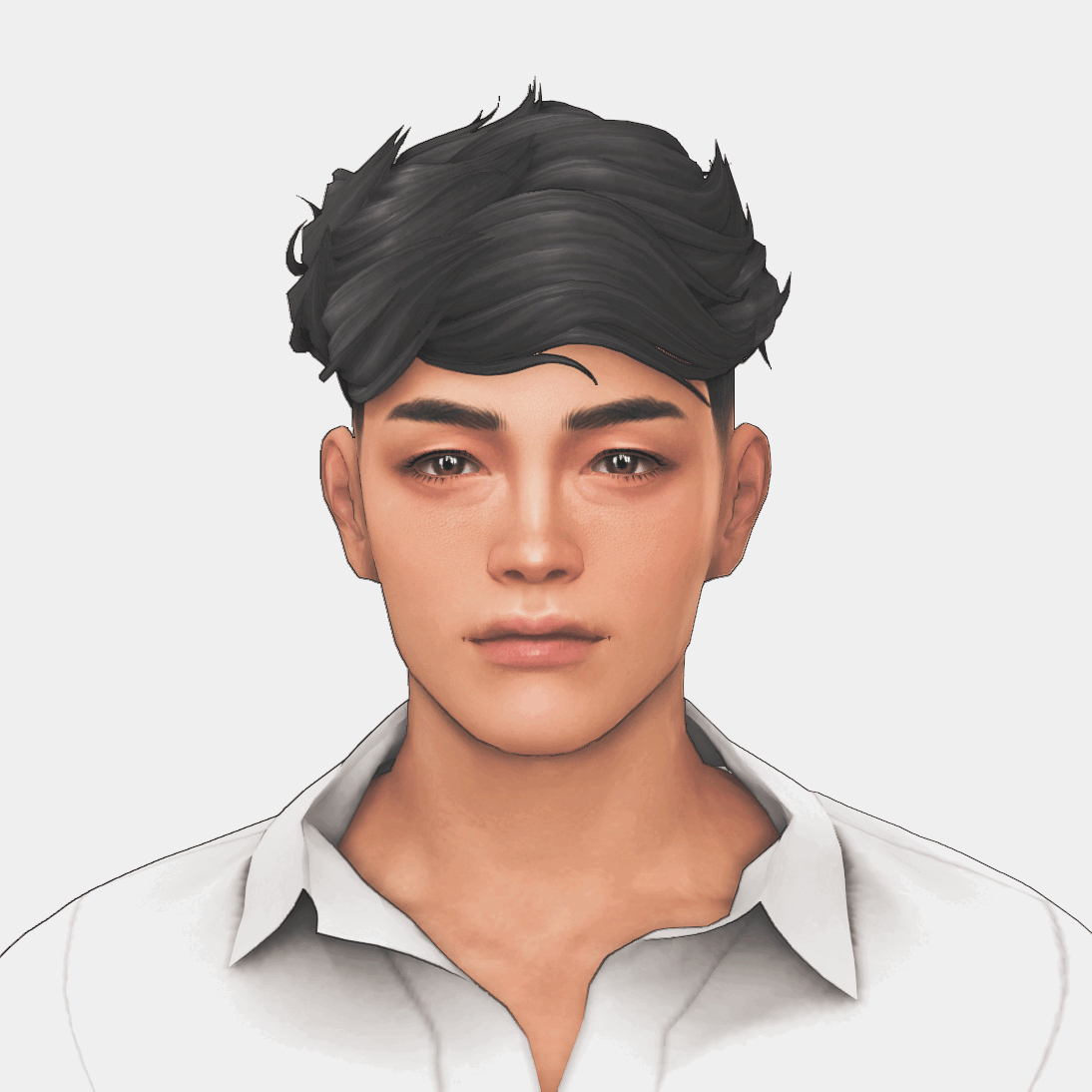 Enzo Hair V2 - The Sims 4 Create a Sim - CurseForge