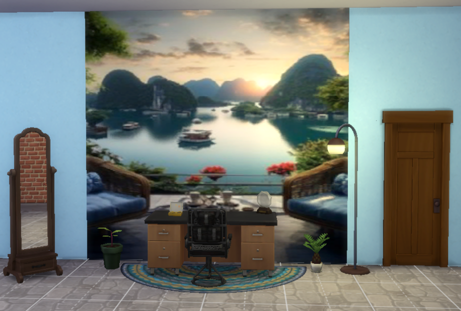 Wall murals WM 09 - Base game compatible - Gallery - The Sims 4 Build ...