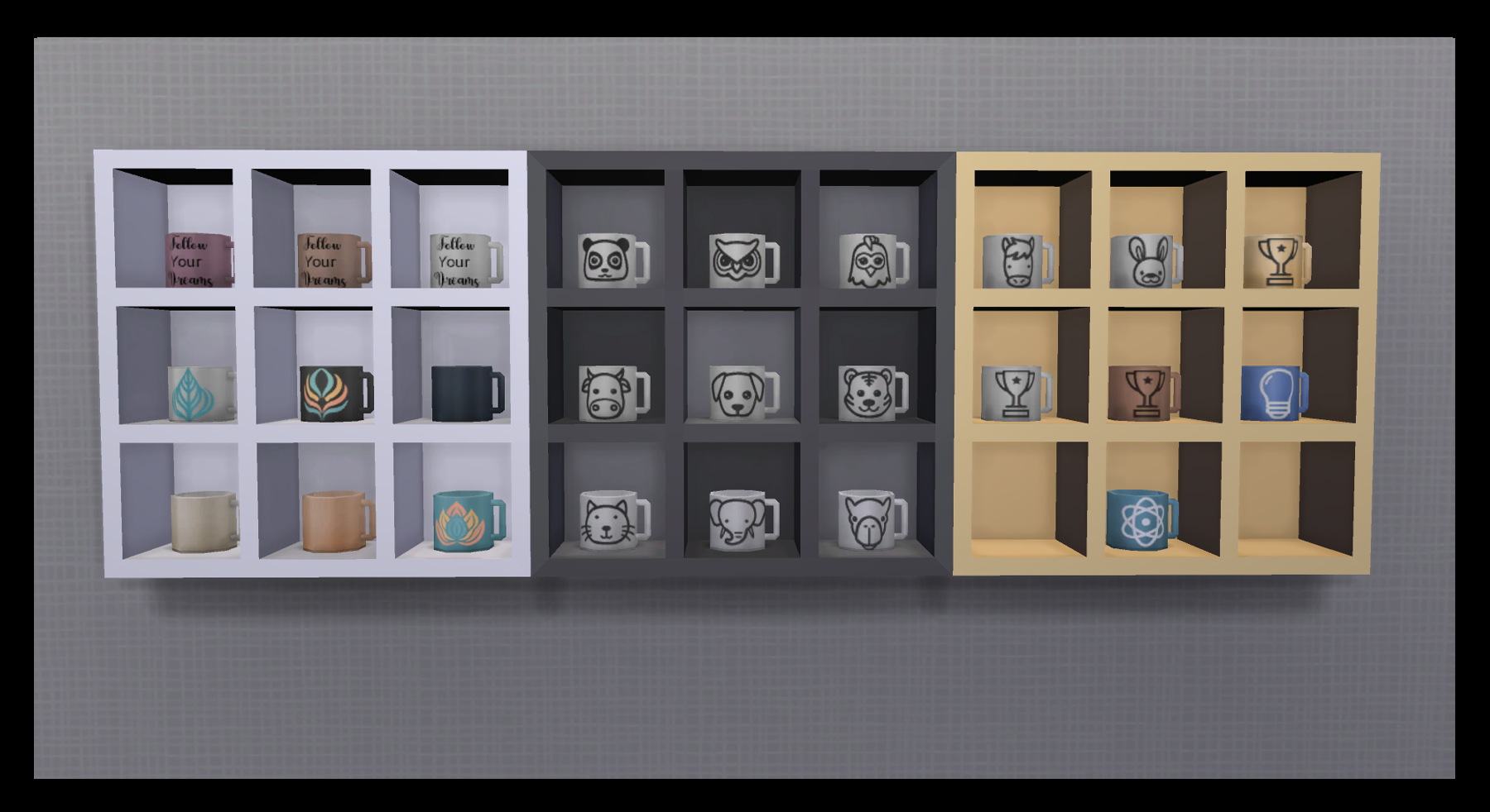 Mugs Galore Set 1 - Clutter - Gallery - The Sims 4 Build / Buy - CurseForge