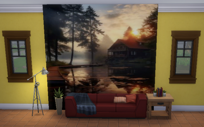 Wall murals WM 011 Base game compatible - Gallery - The Sims 4 Build ...