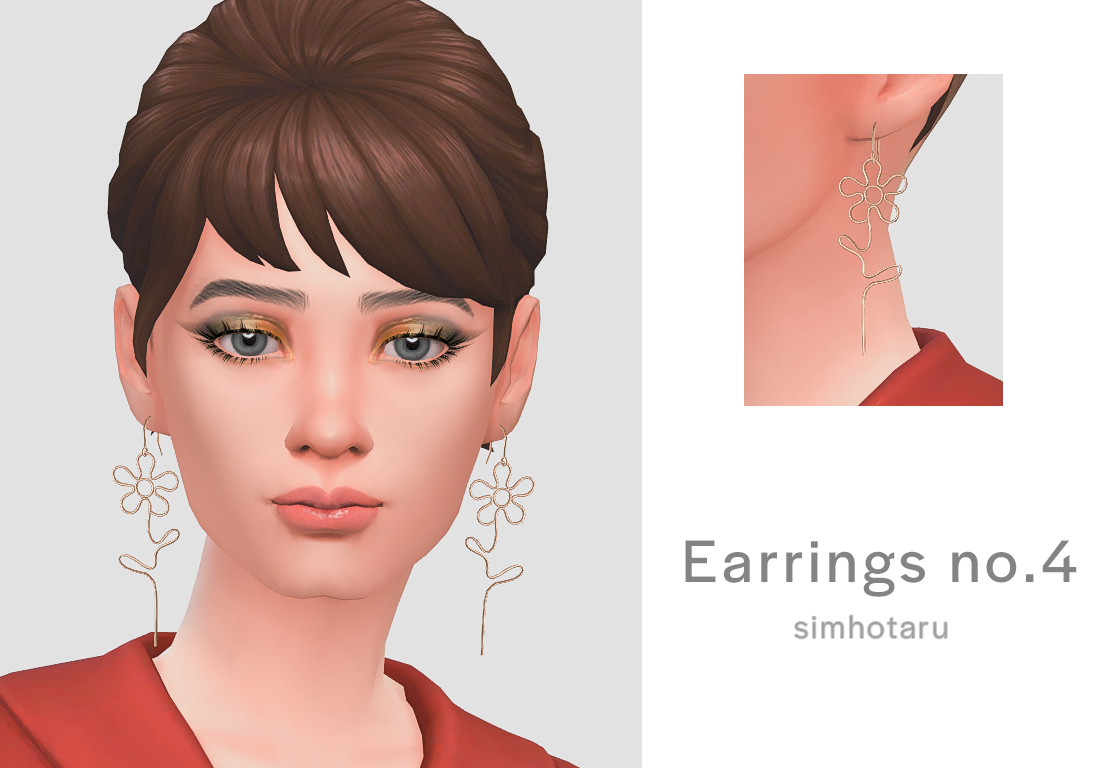 Earrings no.4 - Gallery - The Sims 4 Create a Sim - CurseForge