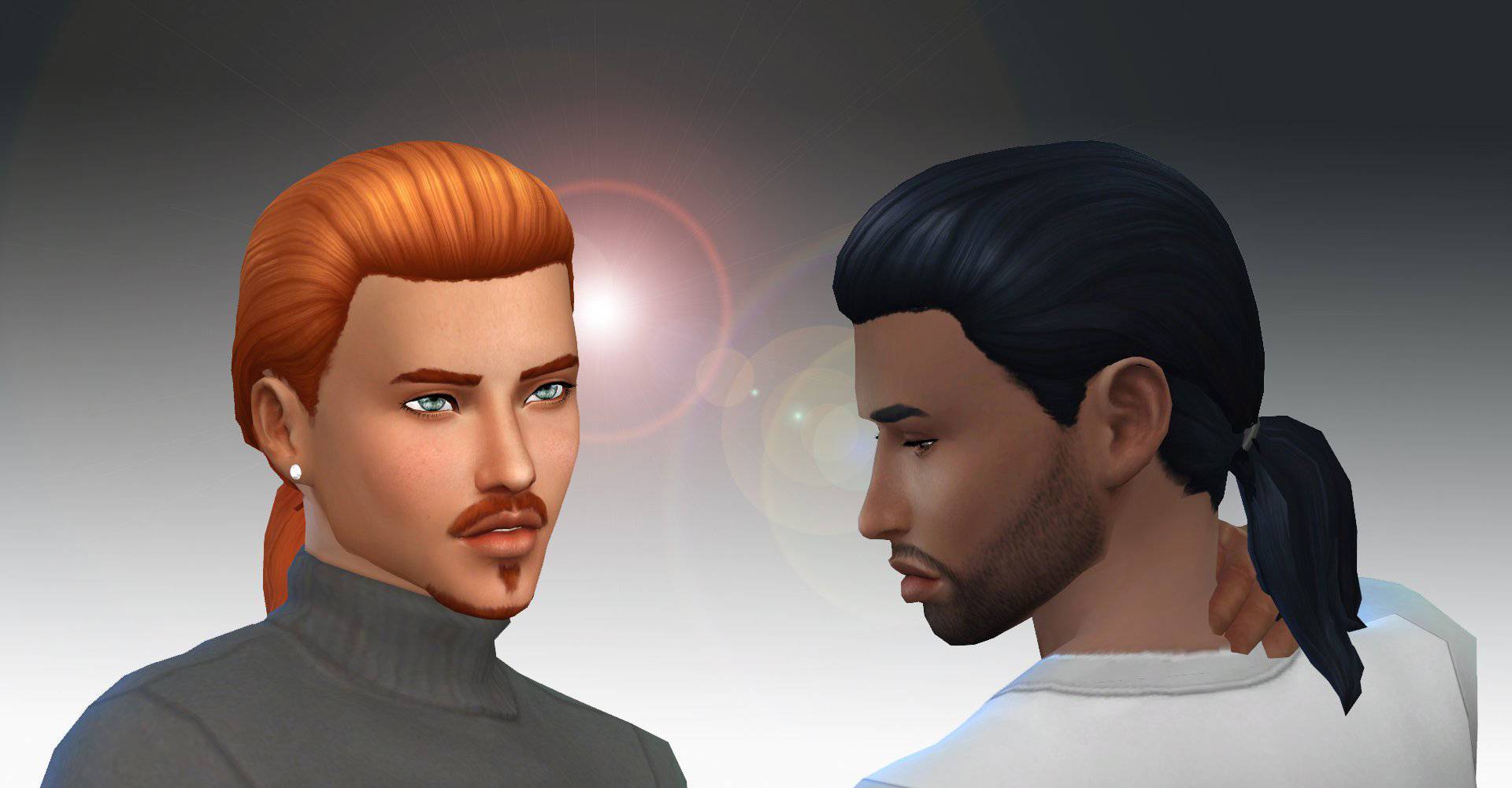 Male Ponytail Hairstyle - The Sims 4 Create a Sim - CurseForge