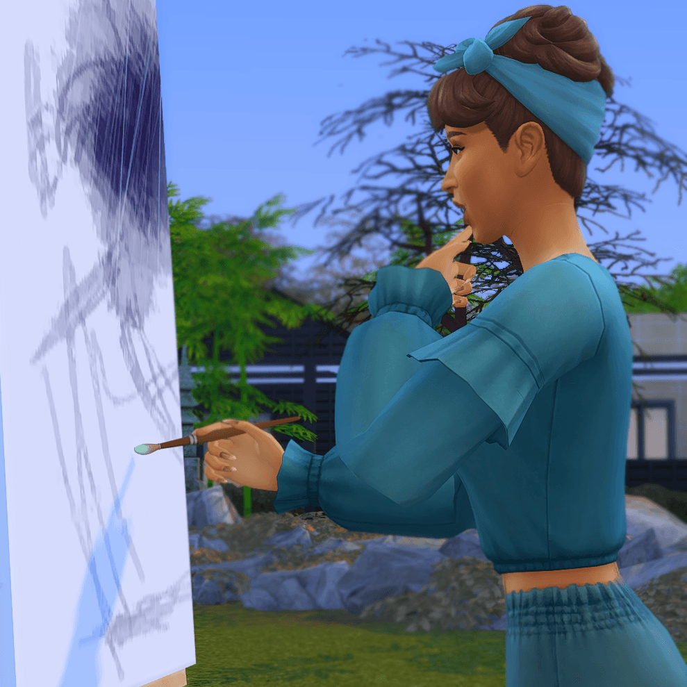 [F] Drawing Poses Single Posepack - Gallery - The Sims 4 Mods - CurseForge