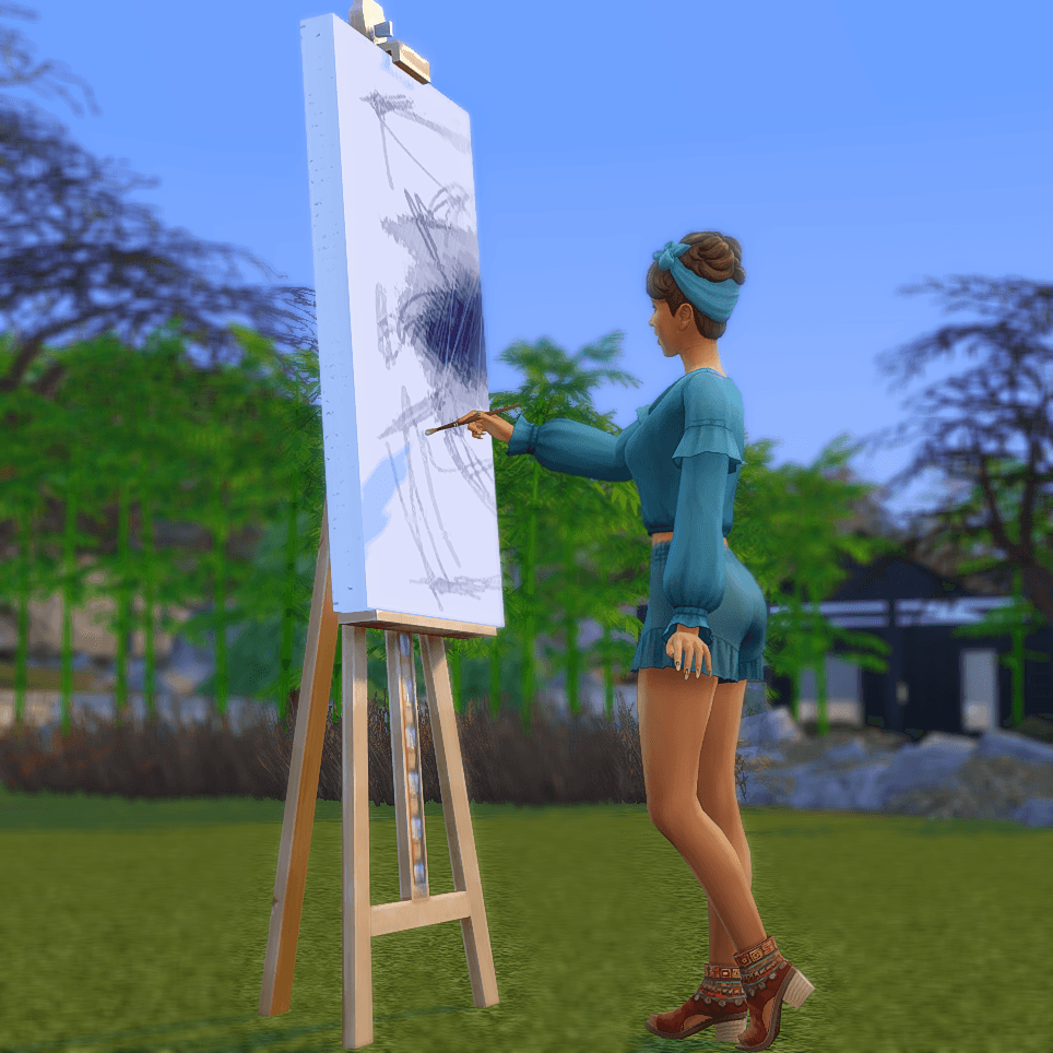 [F] Drawing Poses Single Posepack - The Sims 4 Mods - CurseForge