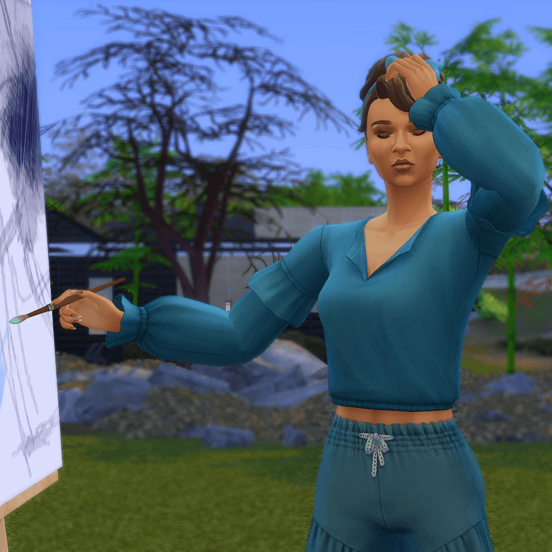 [F] Drawing Poses Single Posepack - Gallery - The Sims 4 Mods - CurseForge