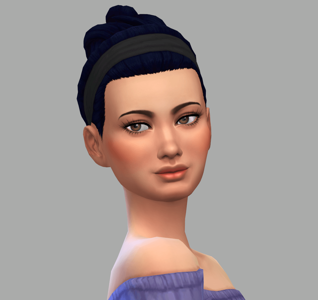 Hair Recolor Band Messy Bun - Gallery - The Sims 4 Create a Sim ...