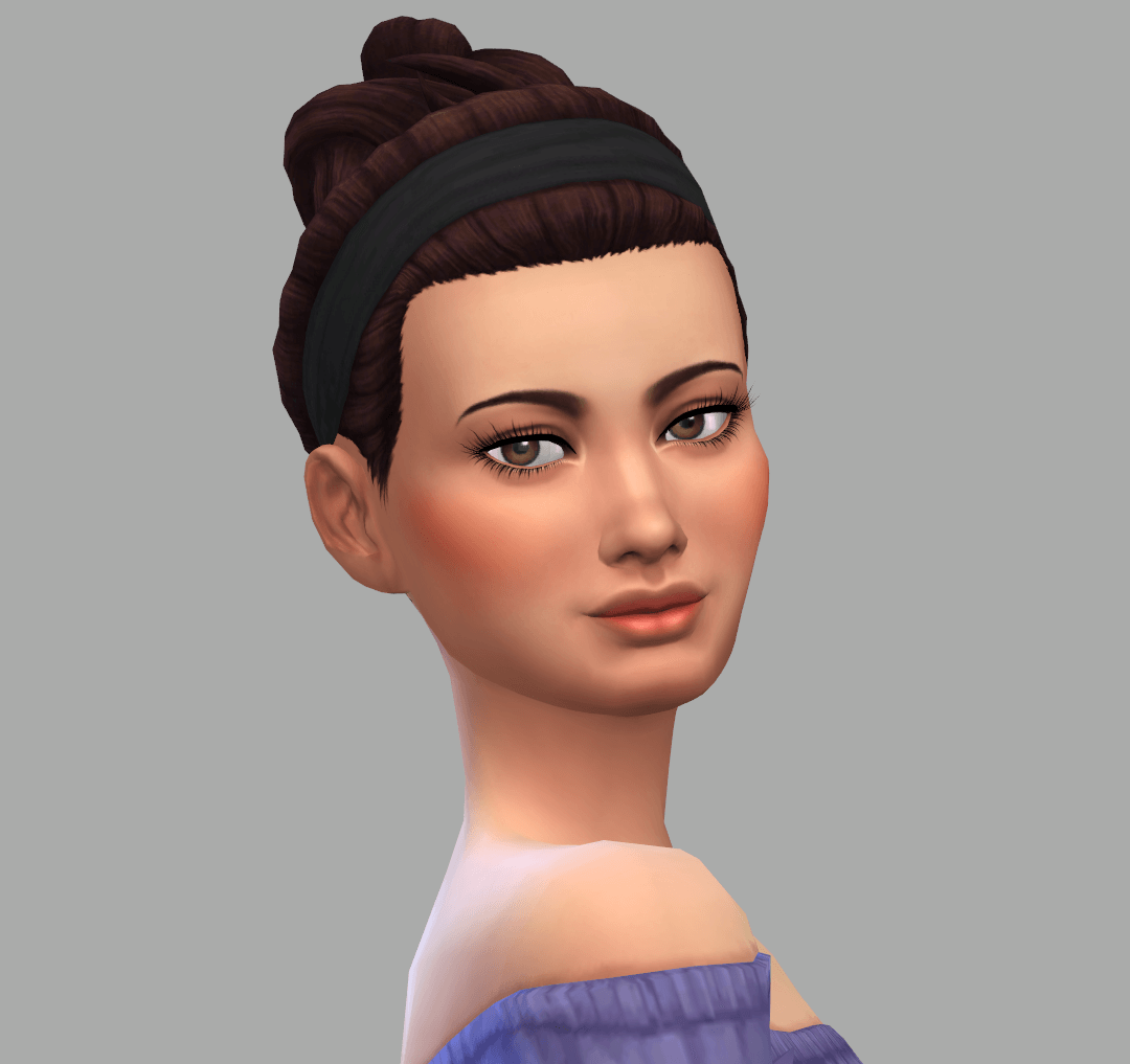 Hair Recolor Band Messy Bun - Gallery - The Sims 4 Create a Sim ...