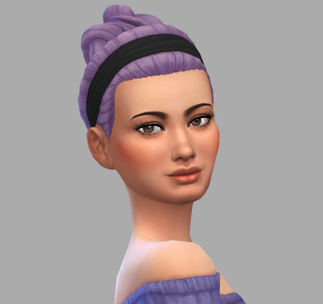 Hair Recolor Band Messy Bun - Gallery - The Sims 4 Create a Sim ...