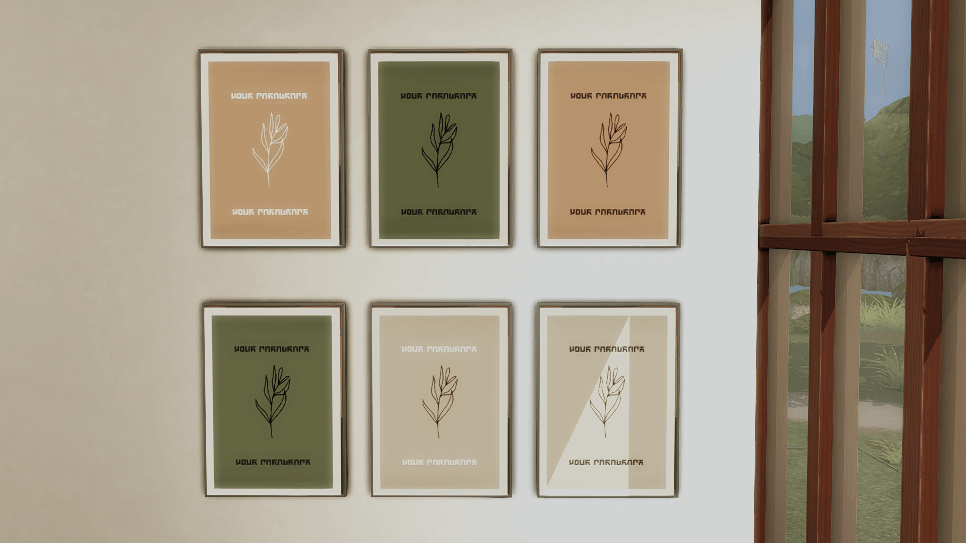 Simlish minimalist frames - Gallery - The Sims 4 Build / Buy - CurseForge