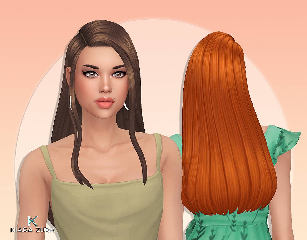 Jade Hairstyle by KiaraZurk - The Sims 4 Create a Sim - CurseForge