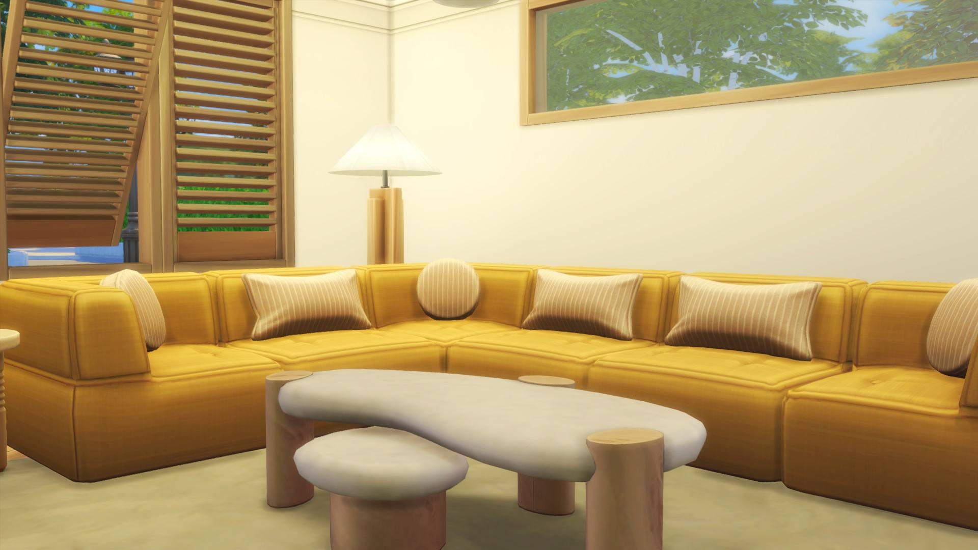Yellow & Green Lounge - The Sims 4 Rooms / Lots - CurseForge