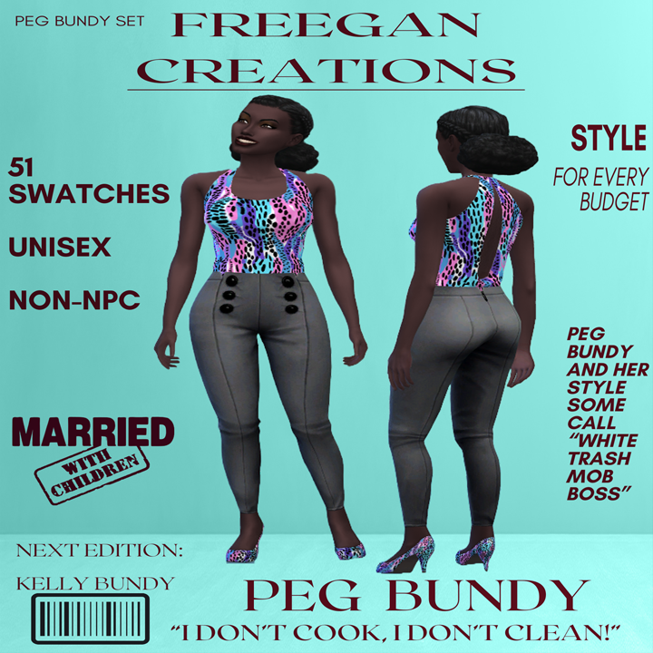 FC-Peg Bundy-Swoop Extra Button Outfit - Gallery - The Sims 4 Create a ...