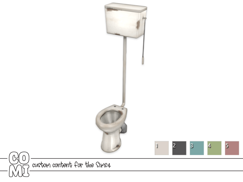 Comiko Cheap & Cheerful Bathroom Toilet - Screenshots - The Sims 4 ...