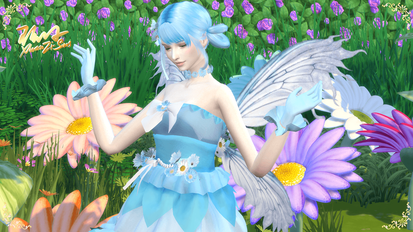 Gerbera table and chairs for Flower Fairy - Gallery - The Sims 4 Build ...