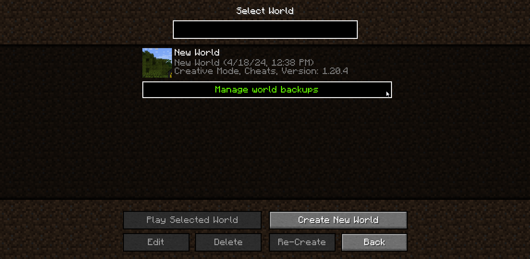Backup Manager - Gallery - Minecraft Mods - CurseForge