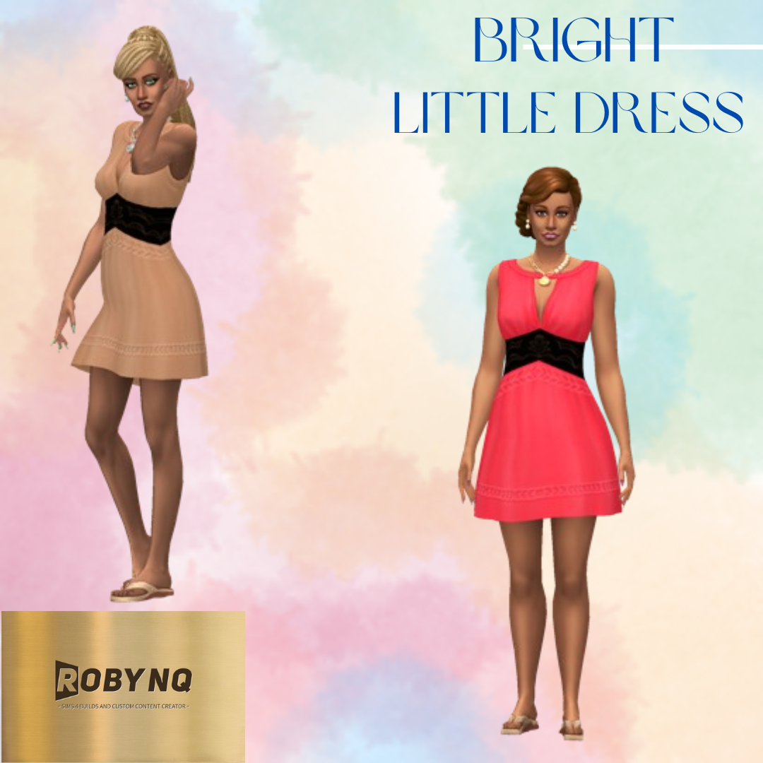 Bright little dress - Gallery - The Sims 4 Create a Sim - CurseForge