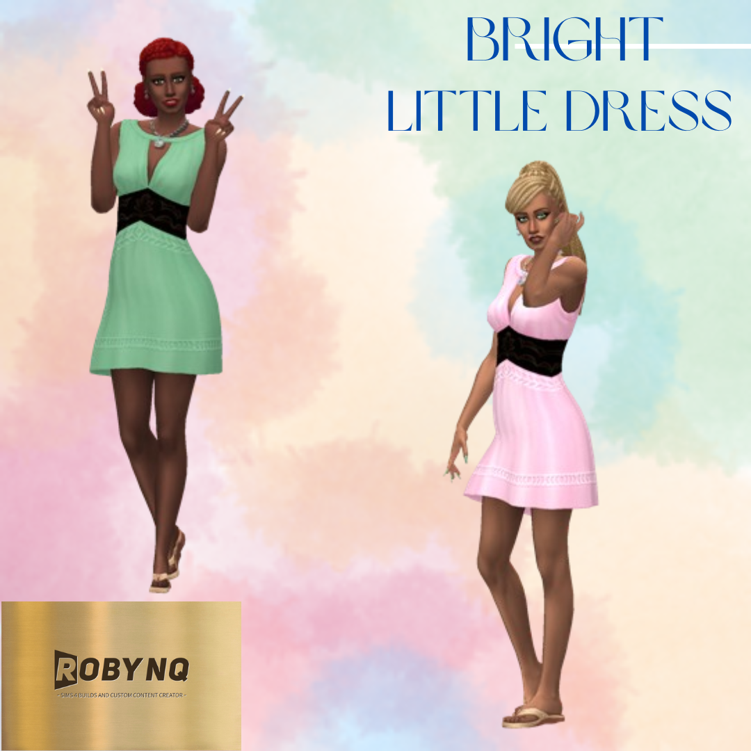 Bright little dress - Gallery - The Sims 4 Create a Sim - CurseForge