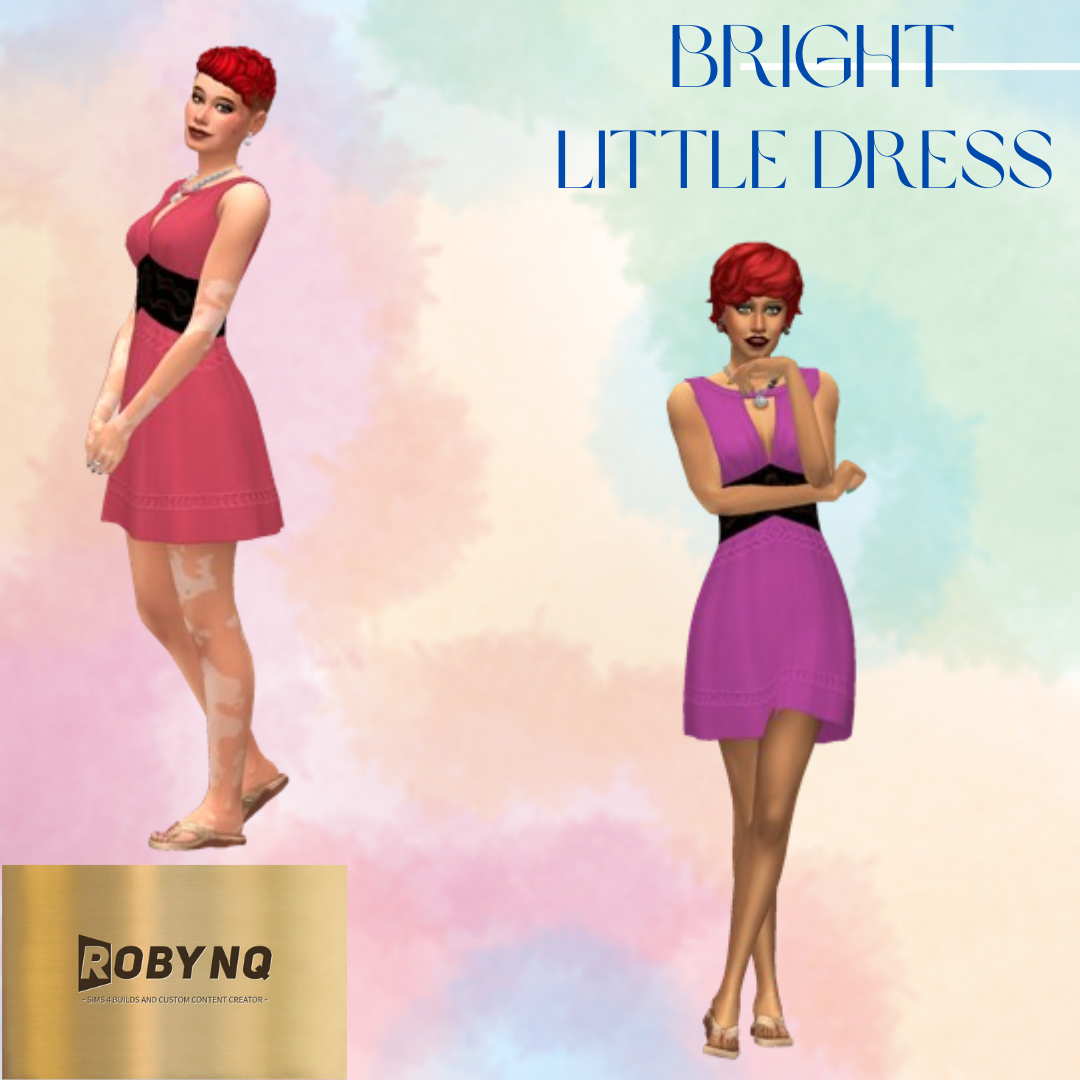 Bright little dress - Gallery - The Sims 4 Create a Sim - CurseForge