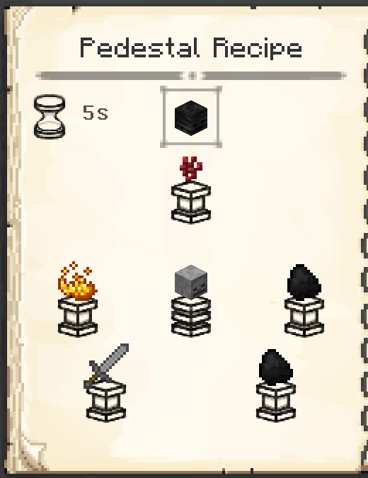 [Patchouli Template] Pedestal Crafting - Minecraft Customization ...
