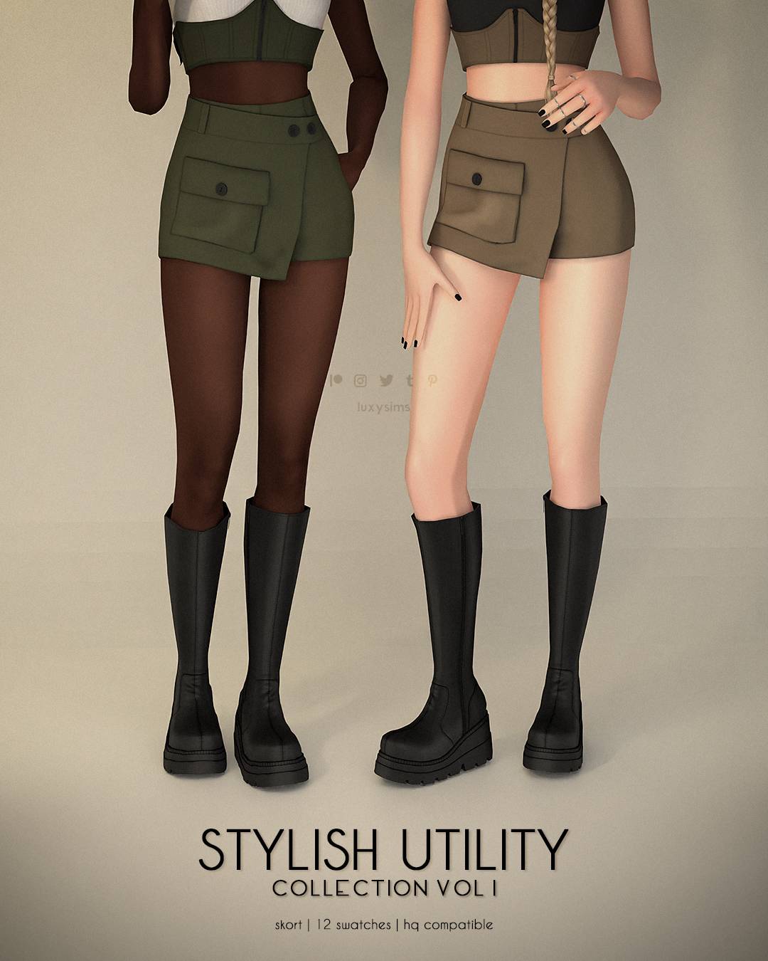 Skort - Stylish Utility Collection - The Sims 4 Create a Sim - CurseForge