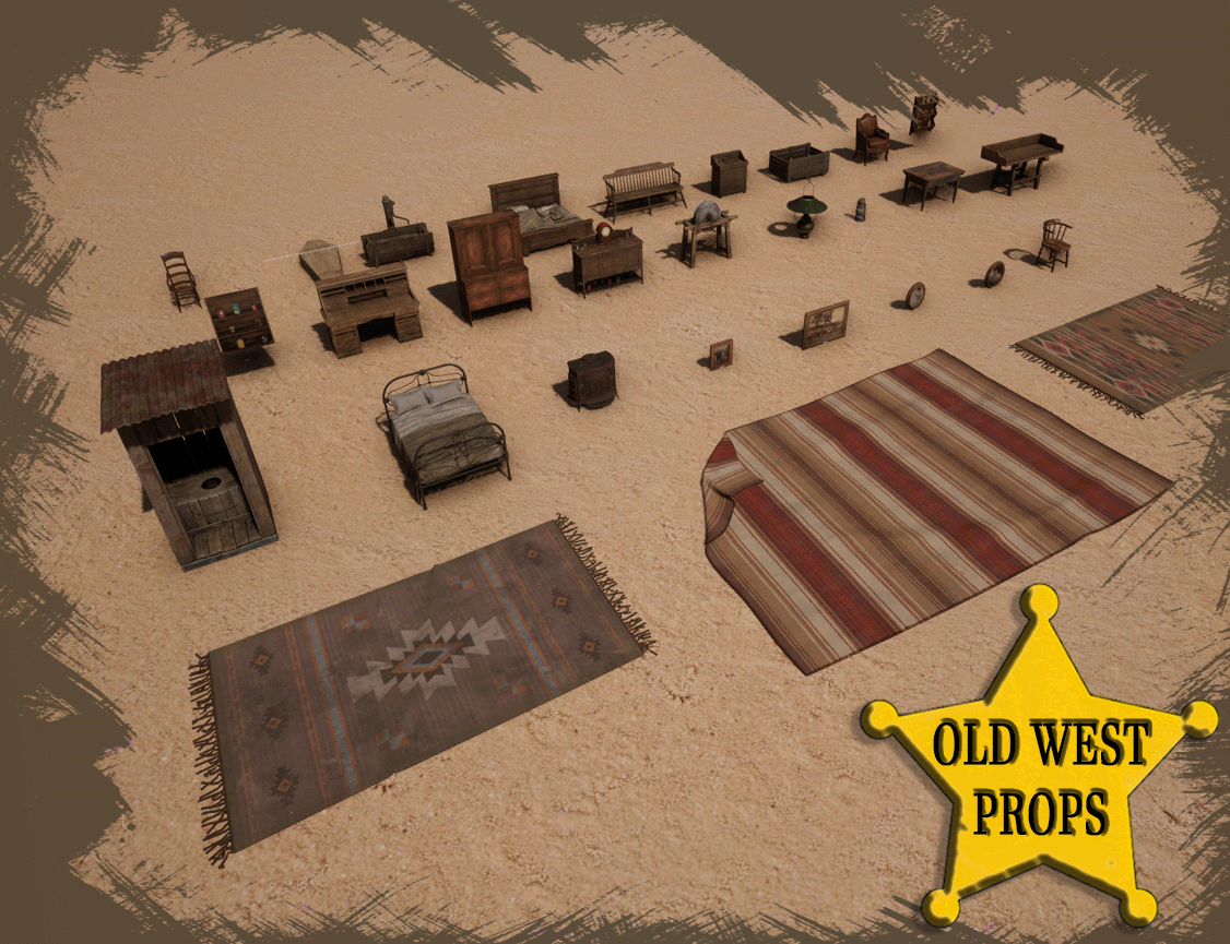 Old West Props Pack - Gallery - Ark Survival Ascended Mods - CurseForge