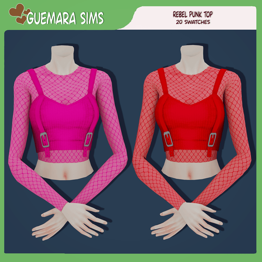 Rebel Punk Top - Gallery - The Sims 4 Create a Sim - CurseForge