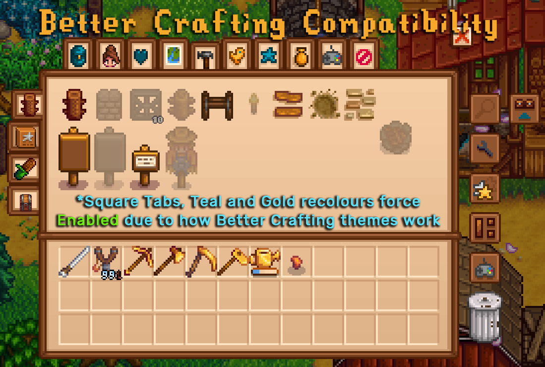 Teak & Teal Interface - Gallery - Stardew Valley Mods - CurseForge