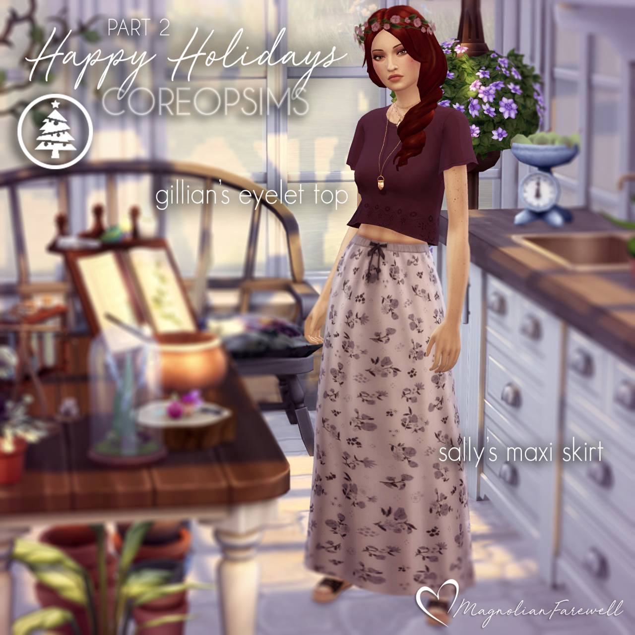 MF - Gillian’s Eyelet Top | 16 Swatches - Gallery - The Sims 4 Create a ...
