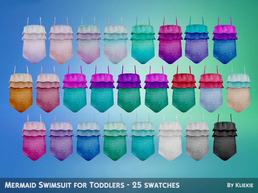 Mermaid Swimsuit for Toddlers - The Sims 4 Create a Sim - CurseForge