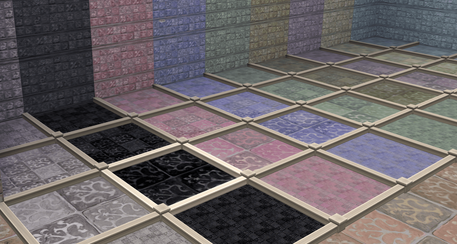 TSM Medieval Ornate Tiles Set - Gallery - The Sims 4 Build / Buy ...