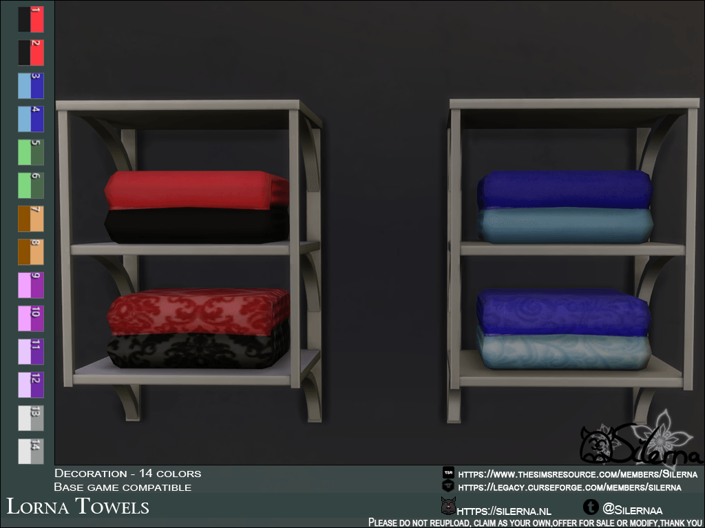 Lorna Towels - Gallery - The Sims 4 Build / Buy - CurseForge