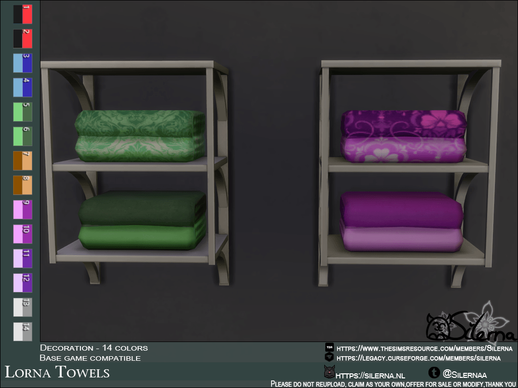 Lorna Towels - Gallery - The Sims 4 Build / Buy - CurseForge