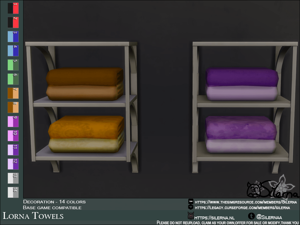 Lorna Towels - Gallery - The Sims 4 Build / Buy - CurseForge