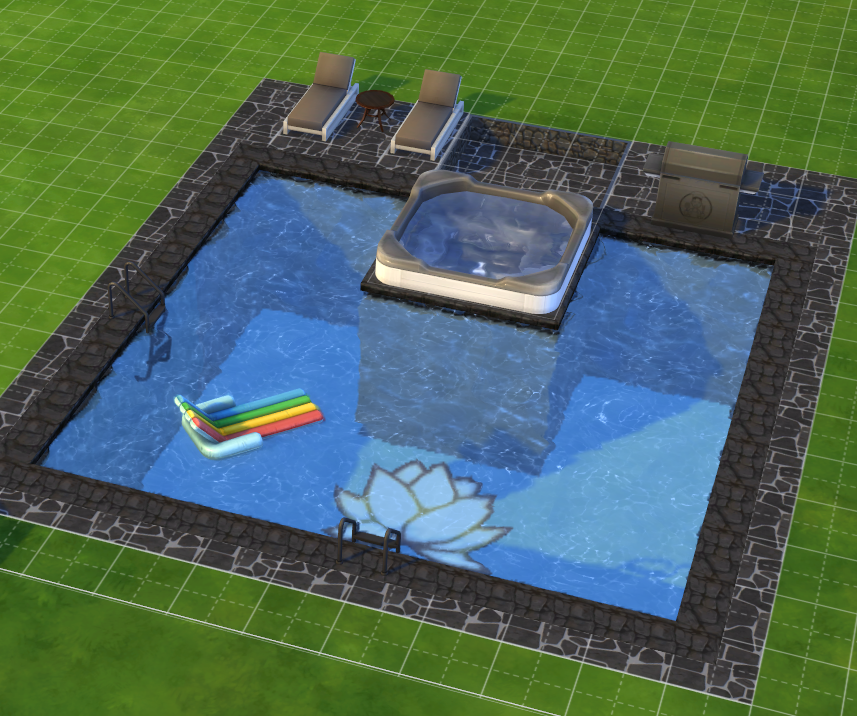 Pool with working hot tub - NO CC - Gallery - The Sims 4 Rooms / Lots ...