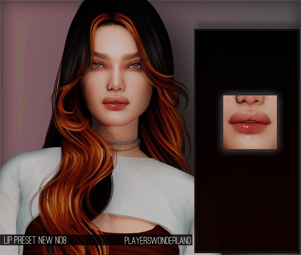 Lip Preset New N08 - Gallery - The Sims 4 Create a Sim - CurseForge