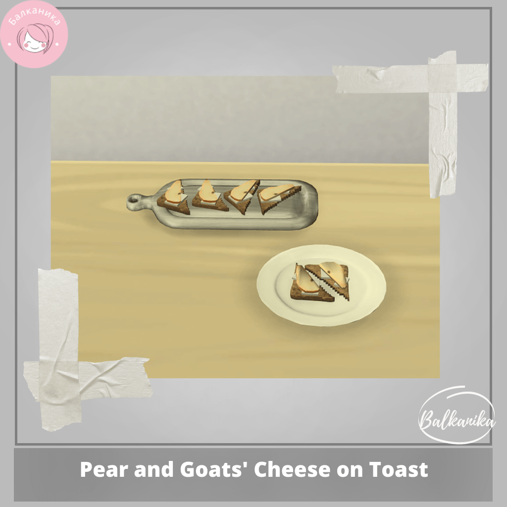Pear and Goats' Cheese on Toast - Gallery - The Sims 4 Mods - CurseForge