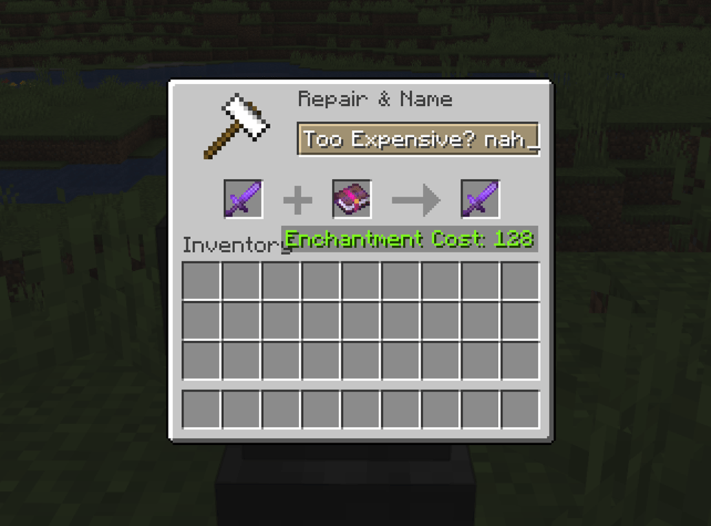 Anvil Never Too Expensive - Screenshots - Minecraft Mods - CurseForge