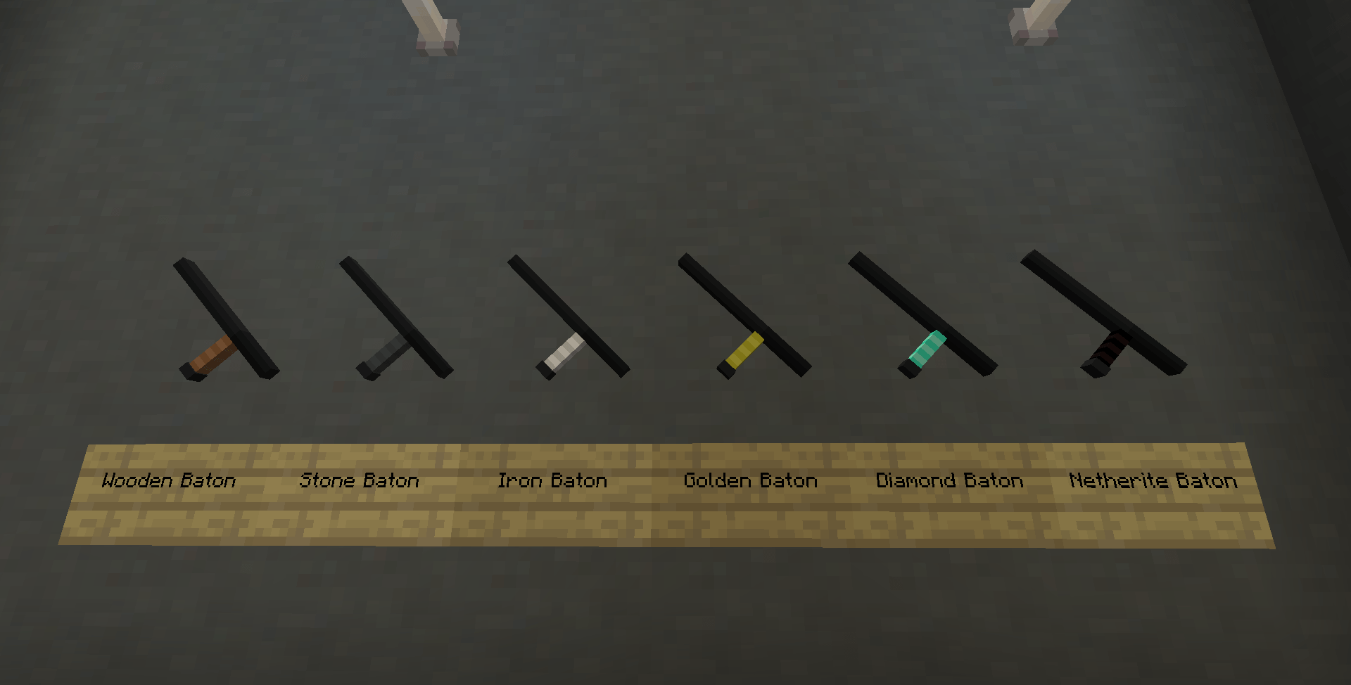 NOTLIVES Axes to Batons - Gallery - Minecraft Resource Packs - CurseForge